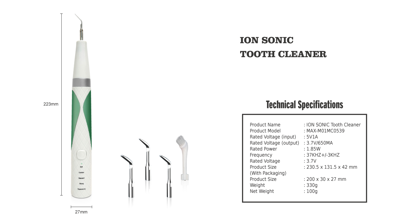 ION SONIC Tooth Cleaner | Maxcare